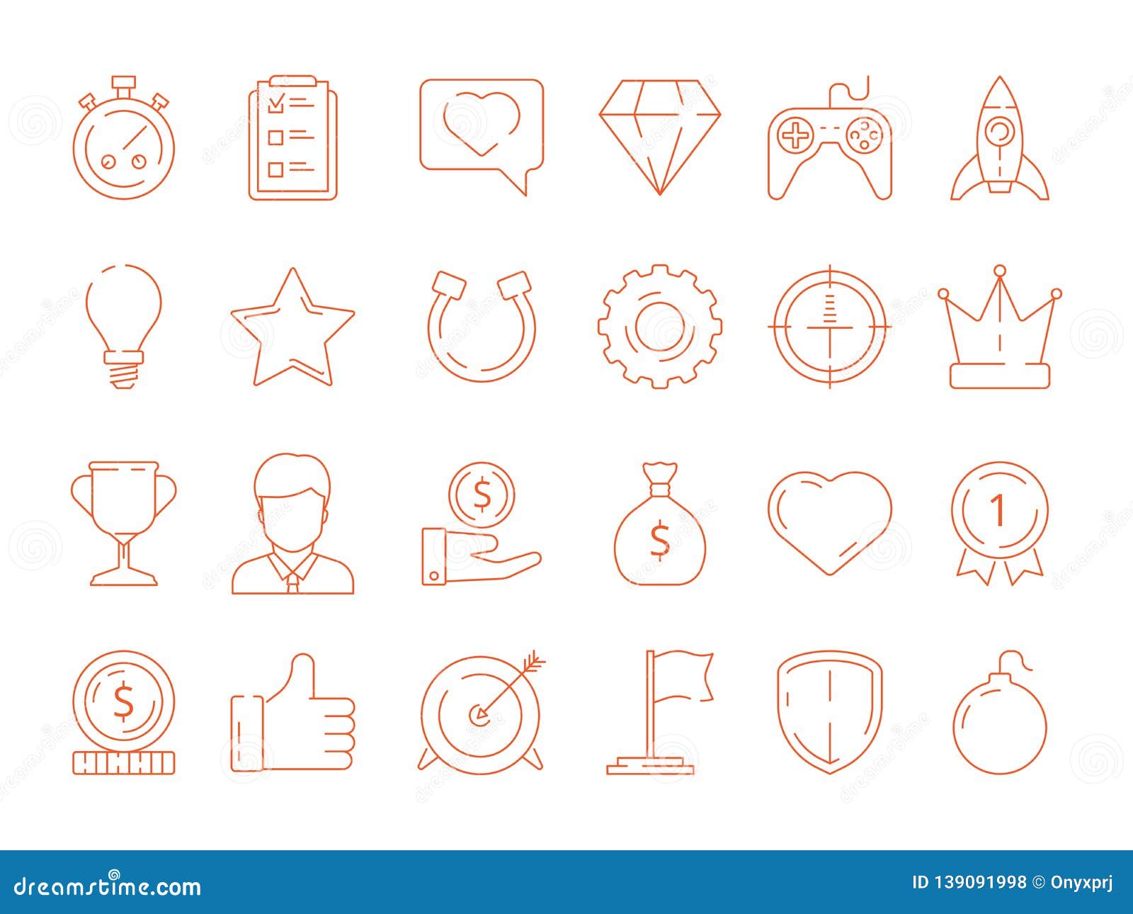 Gamification Symbols. Business Achievements Rules For Gamers ... Gamification Symbols. Business Achievements Rules For Gamers ...