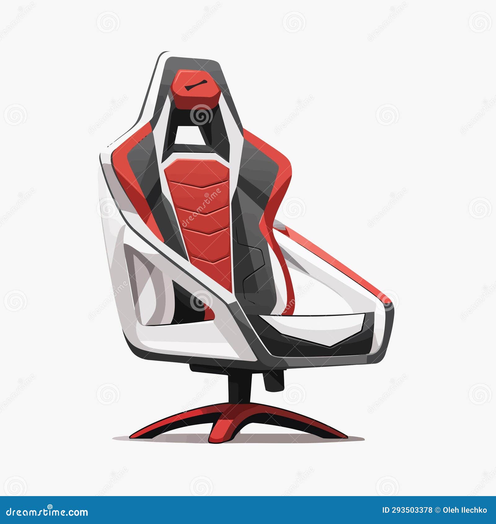 Gaming Chair Vector Flat Minimalistic Illustration Stock Vector ...