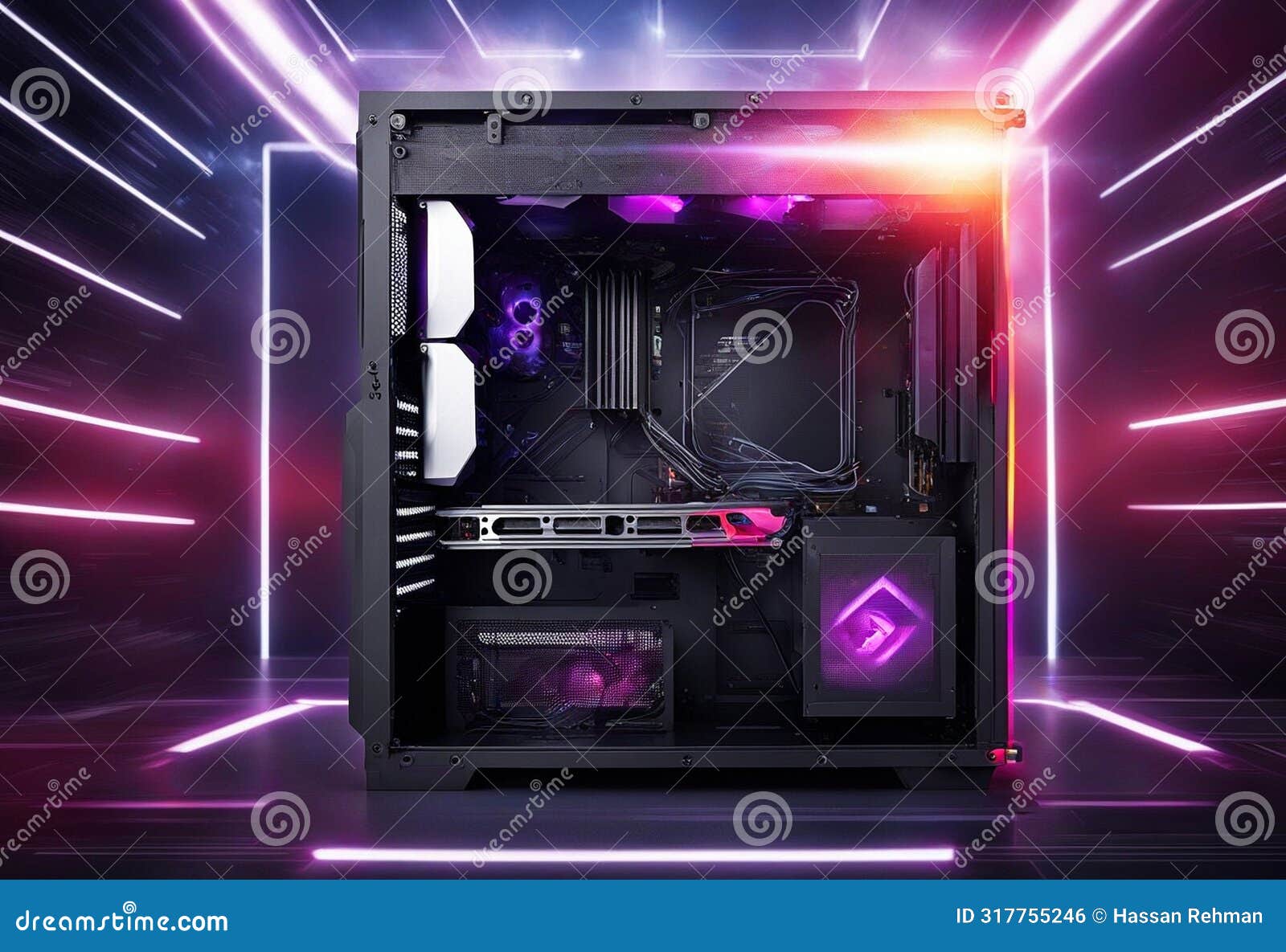 Gaming Computer Case, Gaming Background, Computer Advertising Banner ...