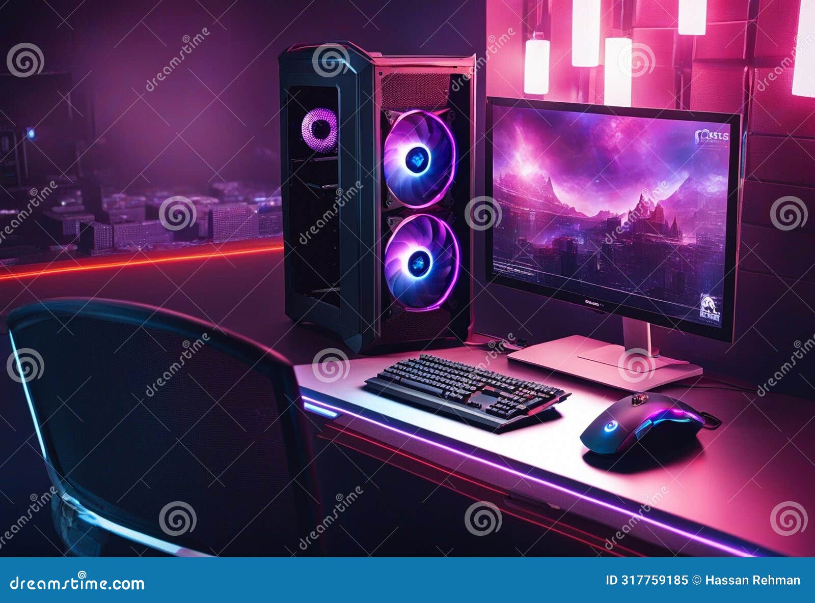 Gaming Computer Case, Gaming Background, Computer Advertising Banner ...