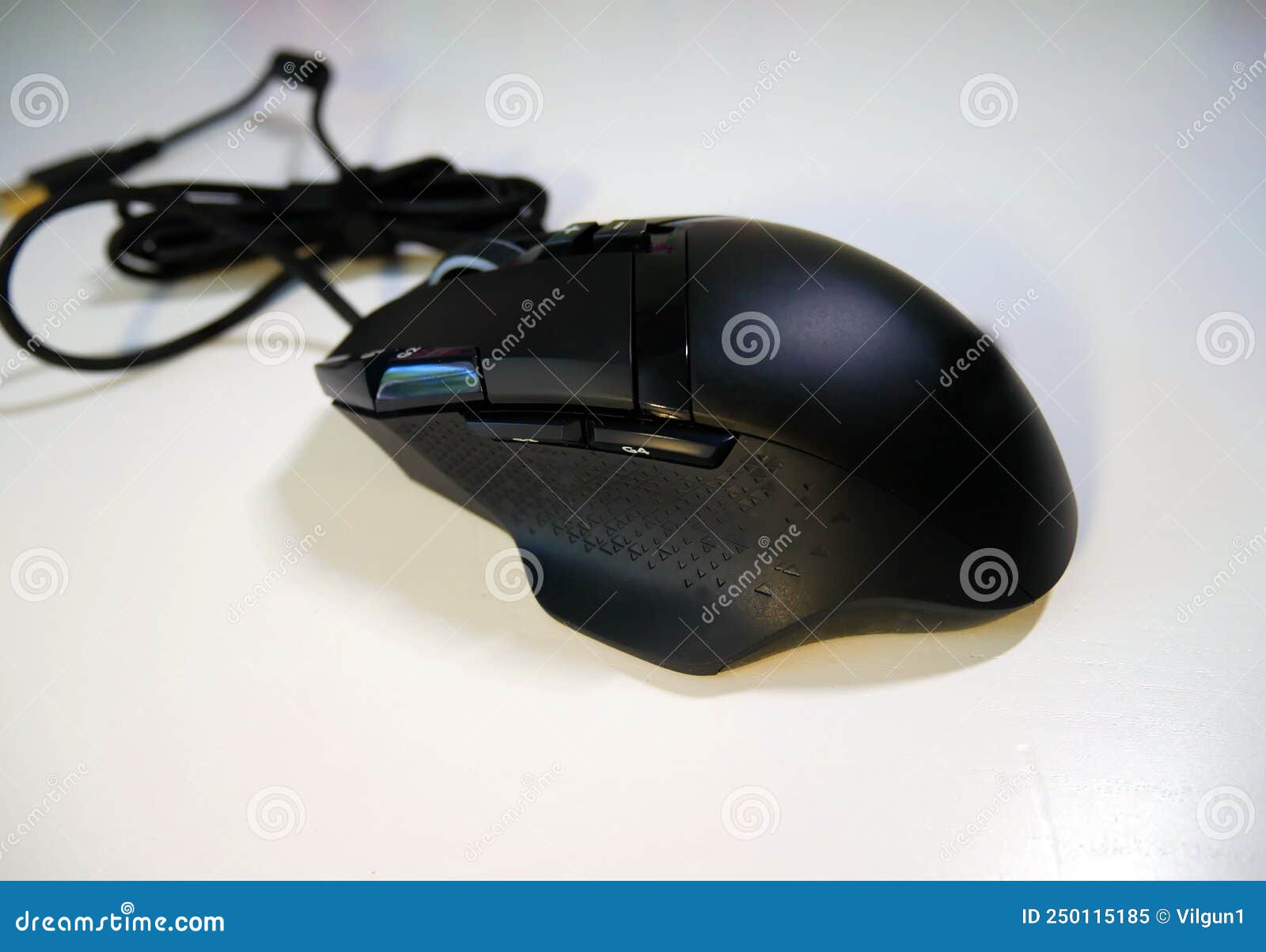 Gaming Computer Mouse with Backlight. Computer Mouse on the Desktop ...