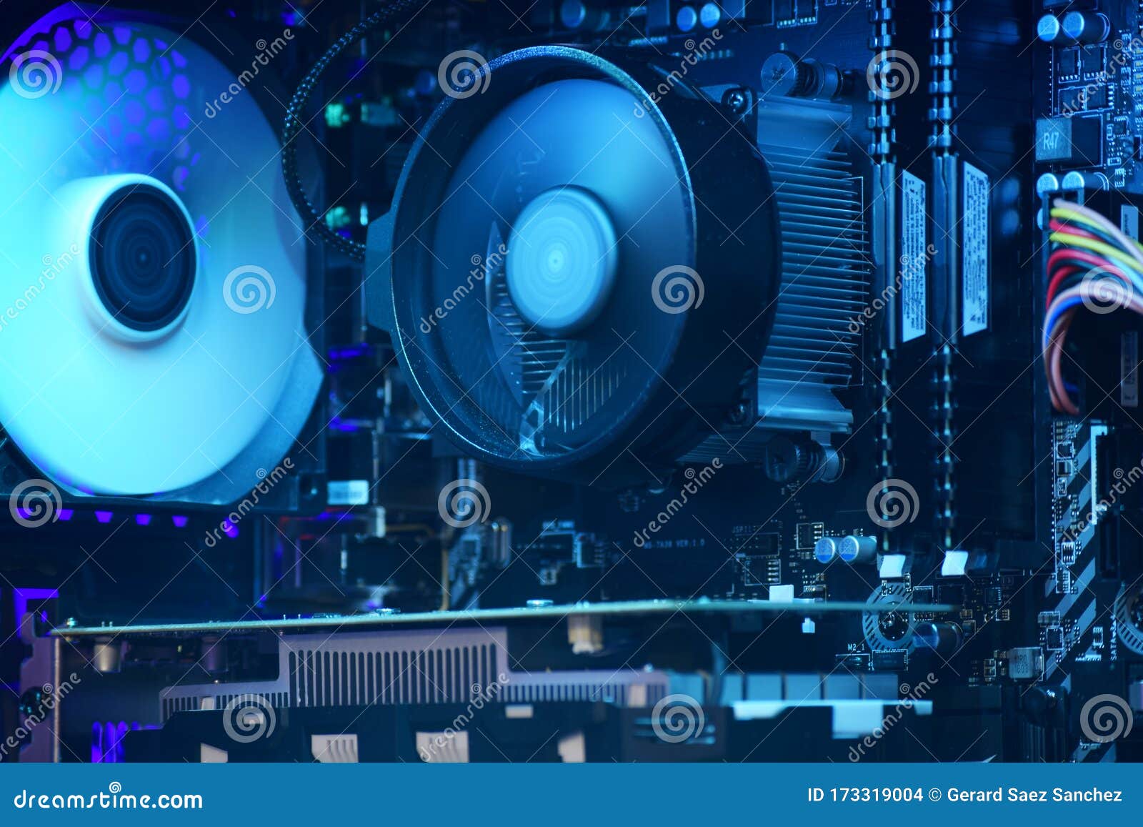 Gaming Computer Pc Motherboard with Its Components and Led Lights Stock ... Gaming Computer Pc Motherboard with Its Components and Led Lights Stock ...
