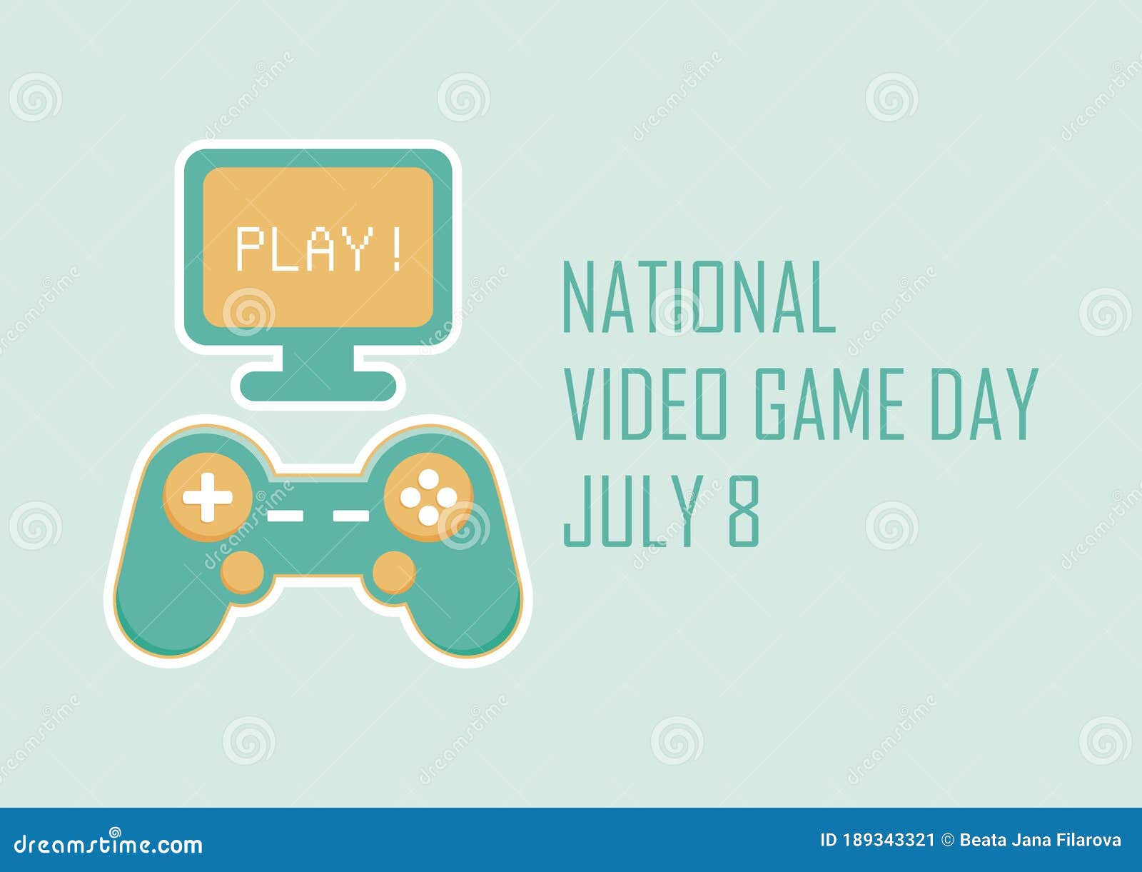 National Video Game Day Vector Stock Vector - Illustration of equipment ... National Video Game Day Vector Stock Vector - Illustration of equipment ...