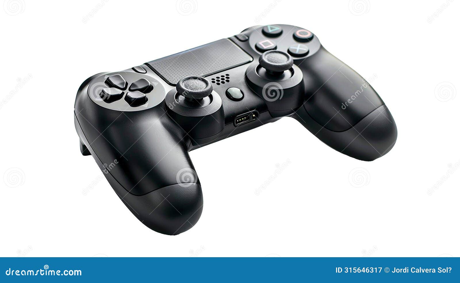 Gaming Console Game Pad Isolated on White Stock Illustration ...