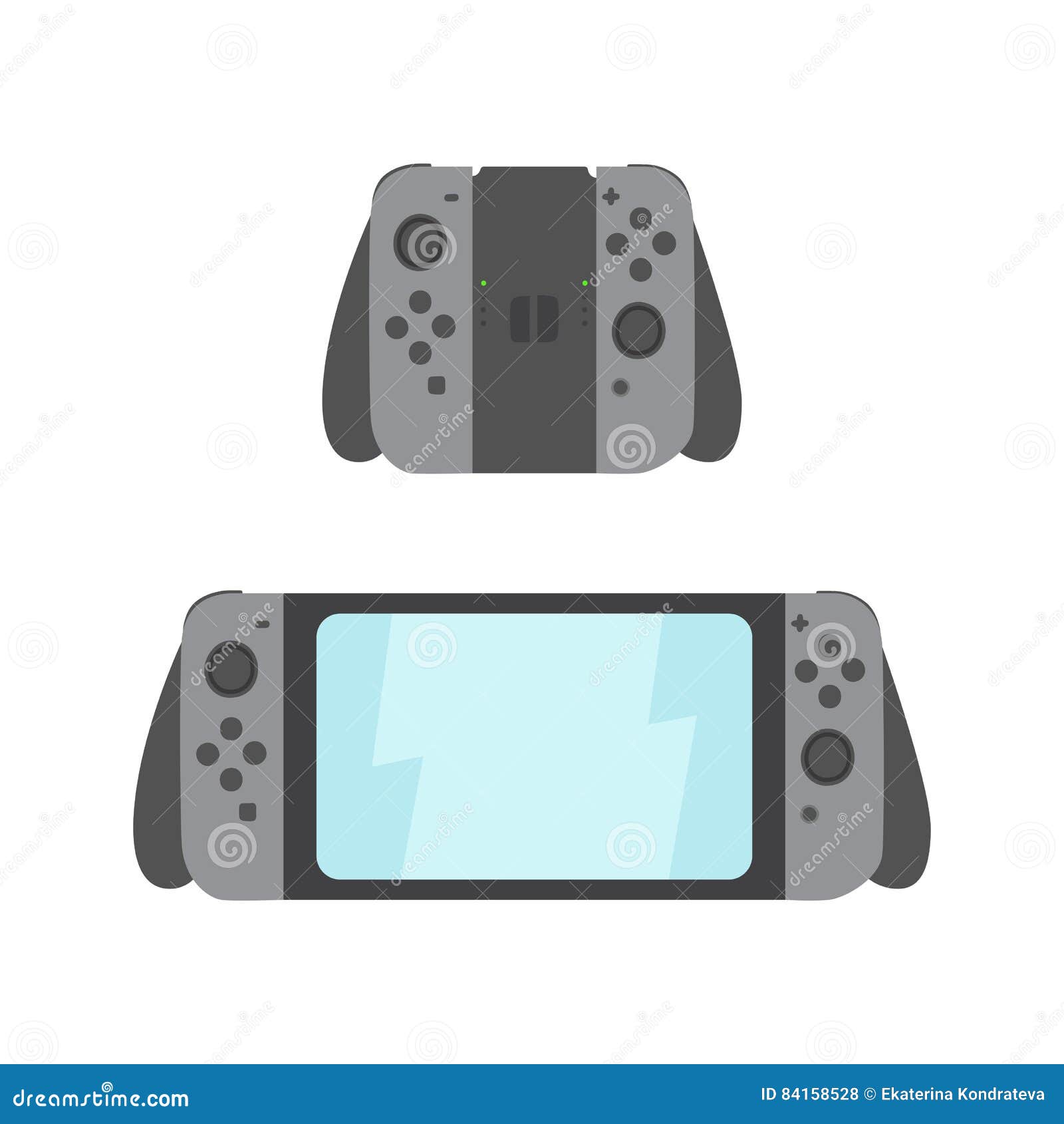 Gaming console. New system stock vector. Illustration of online - 84158528