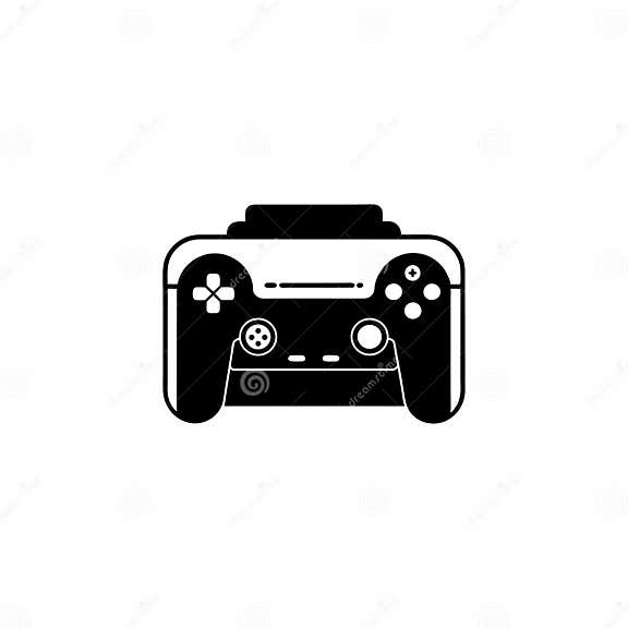 Gaming console silhouette stock vector. Illustration of doodle - 347147636