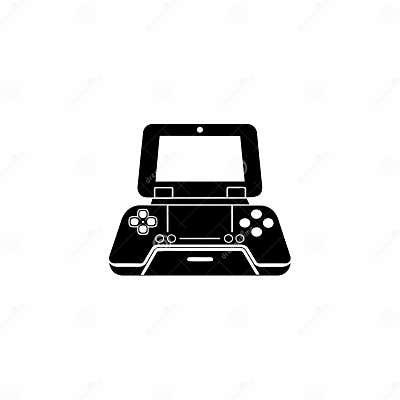 Gaming console silhouette stock vector. Illustration of graphic - 347147644