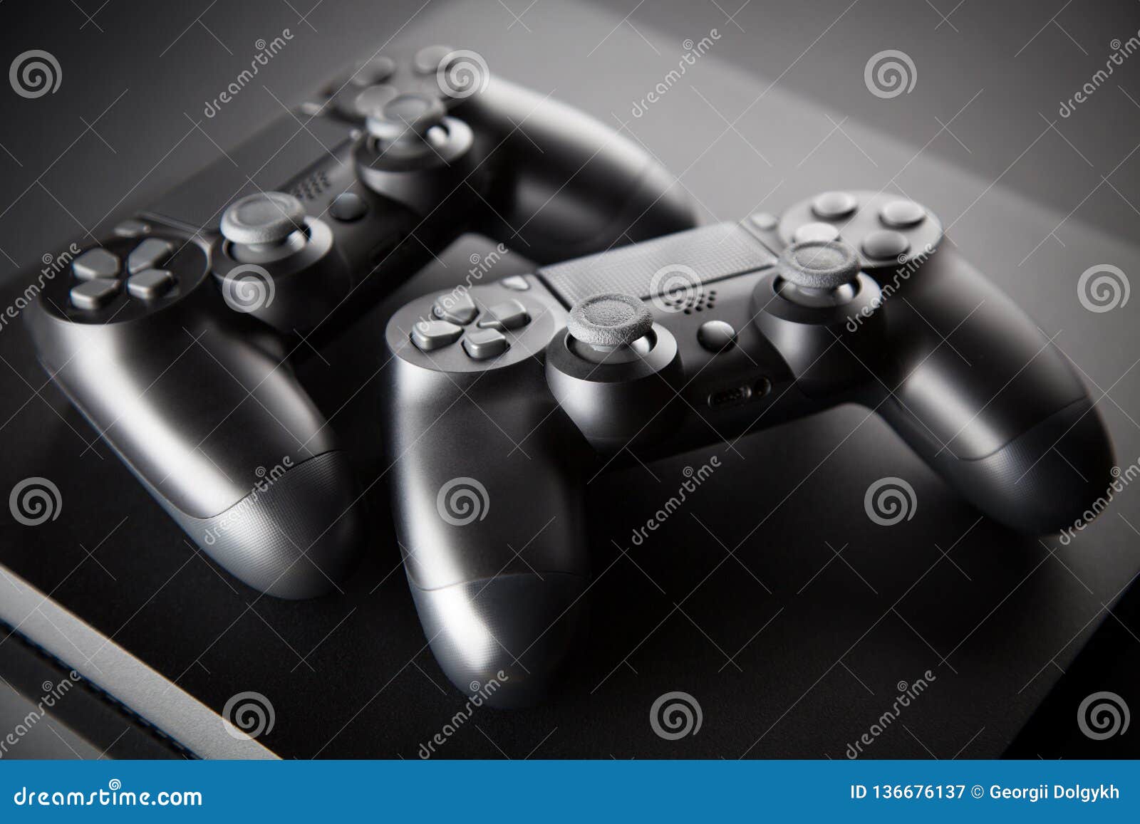 Gaming Console and Controller Stock Image - Image of joystick ...