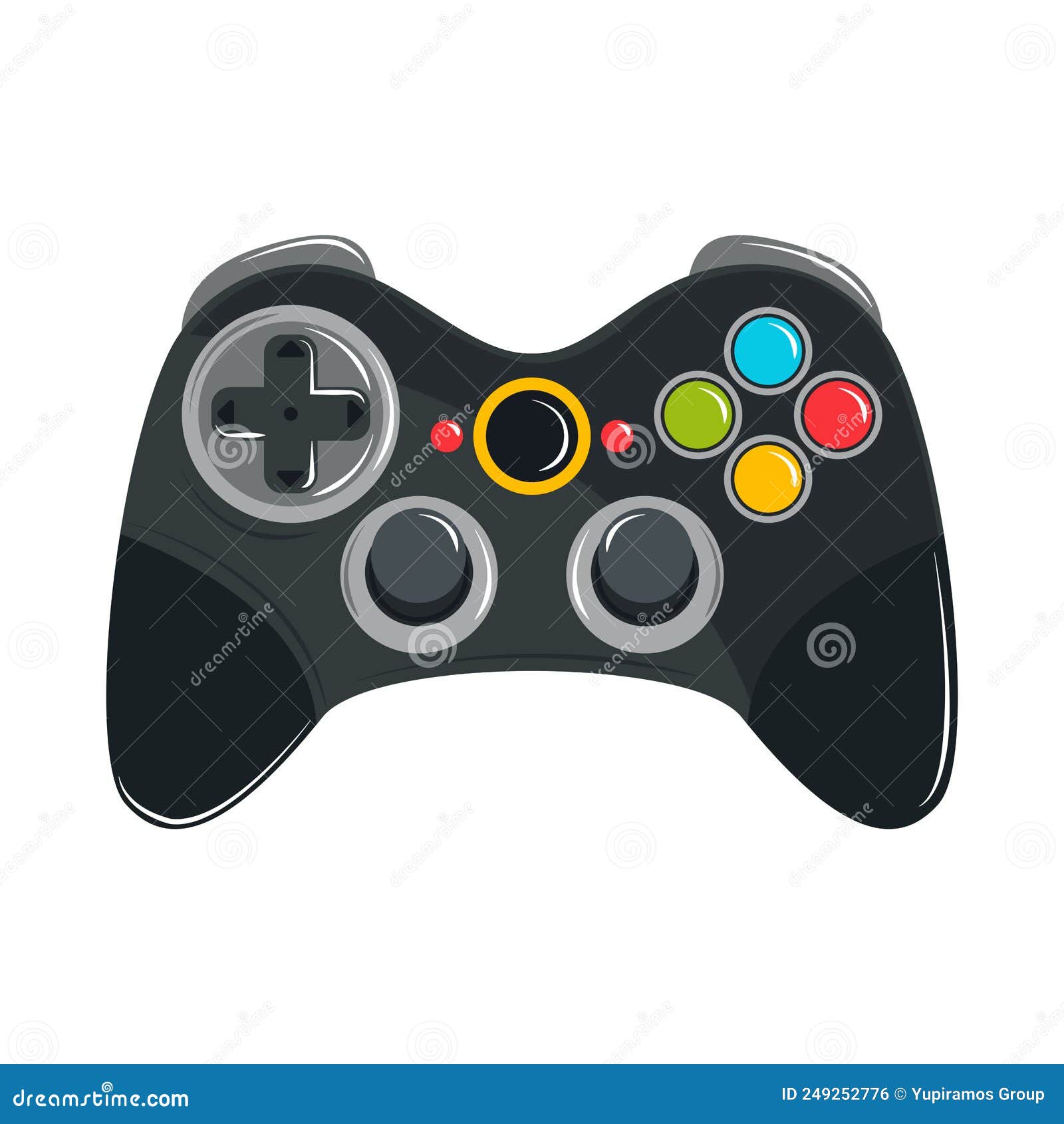 Gaming device control stock vector. Illustration of device - 249252776
