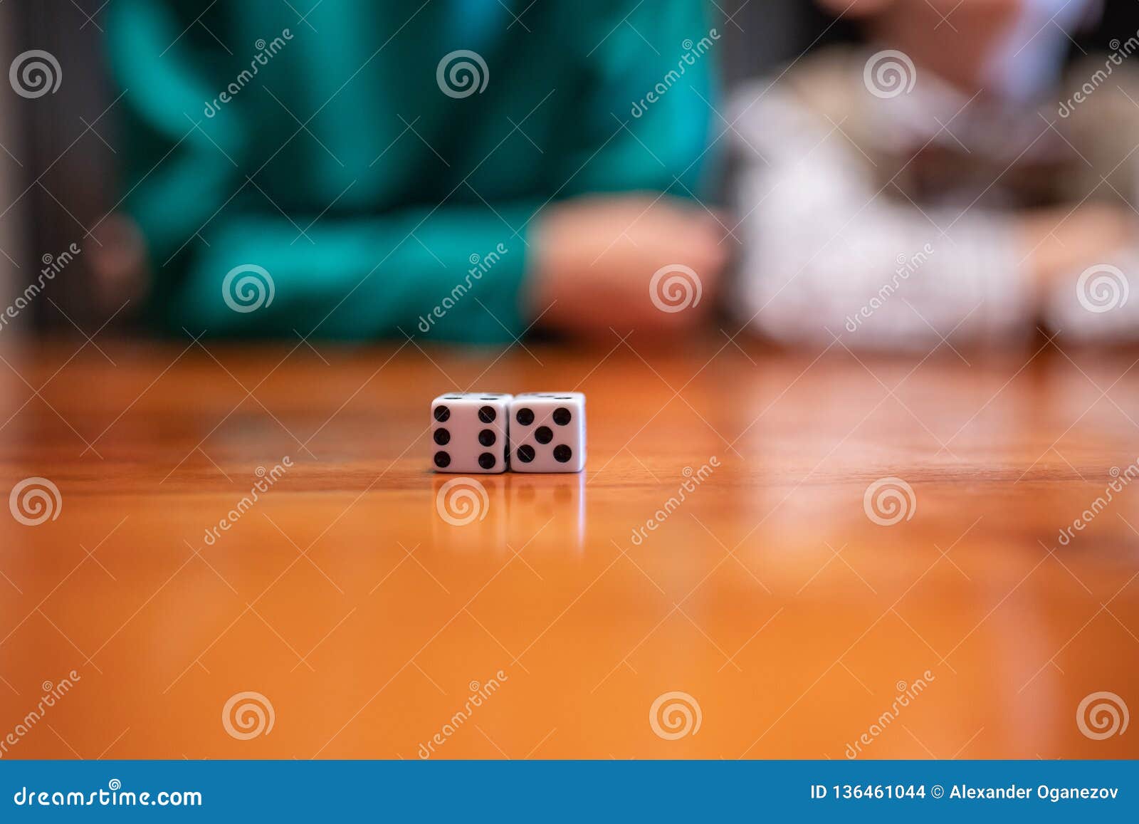 Gaming Dice on the Table with Kids Stock Photo - Image of gaming ...