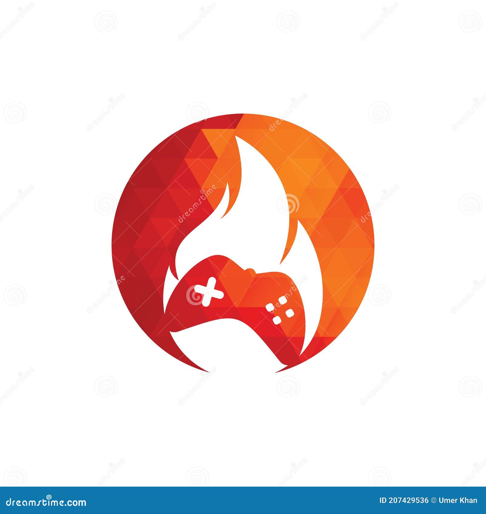 Gaming Fire Logo Icon Designs Vector. Stock Vector - Illustration of ...