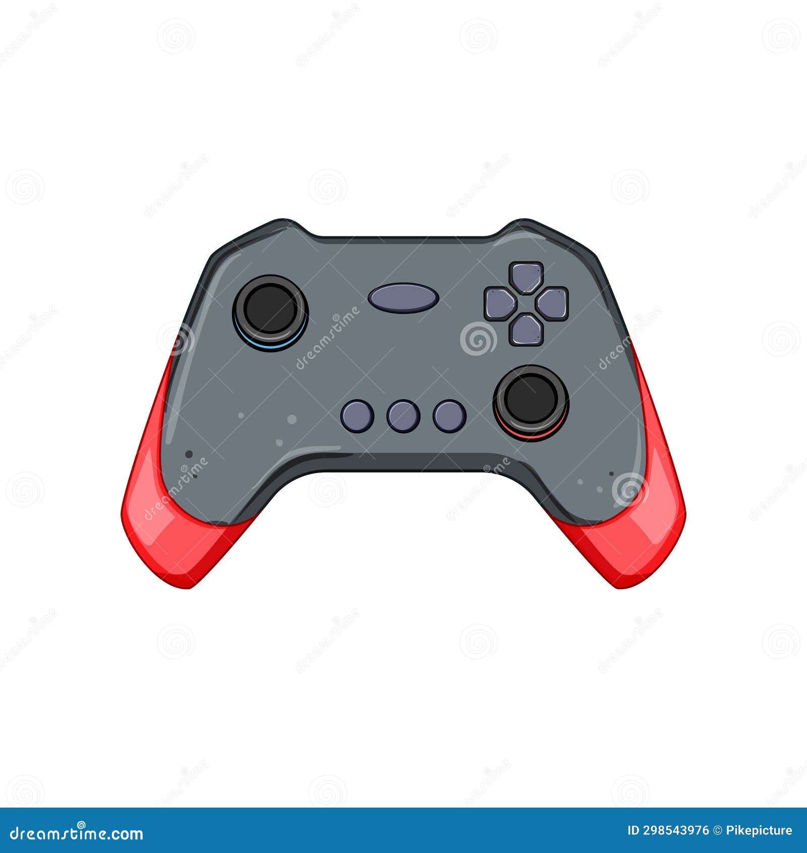 Gaming Gamepad Cartoon Vector Illustration Stock Vector - Illustration ...