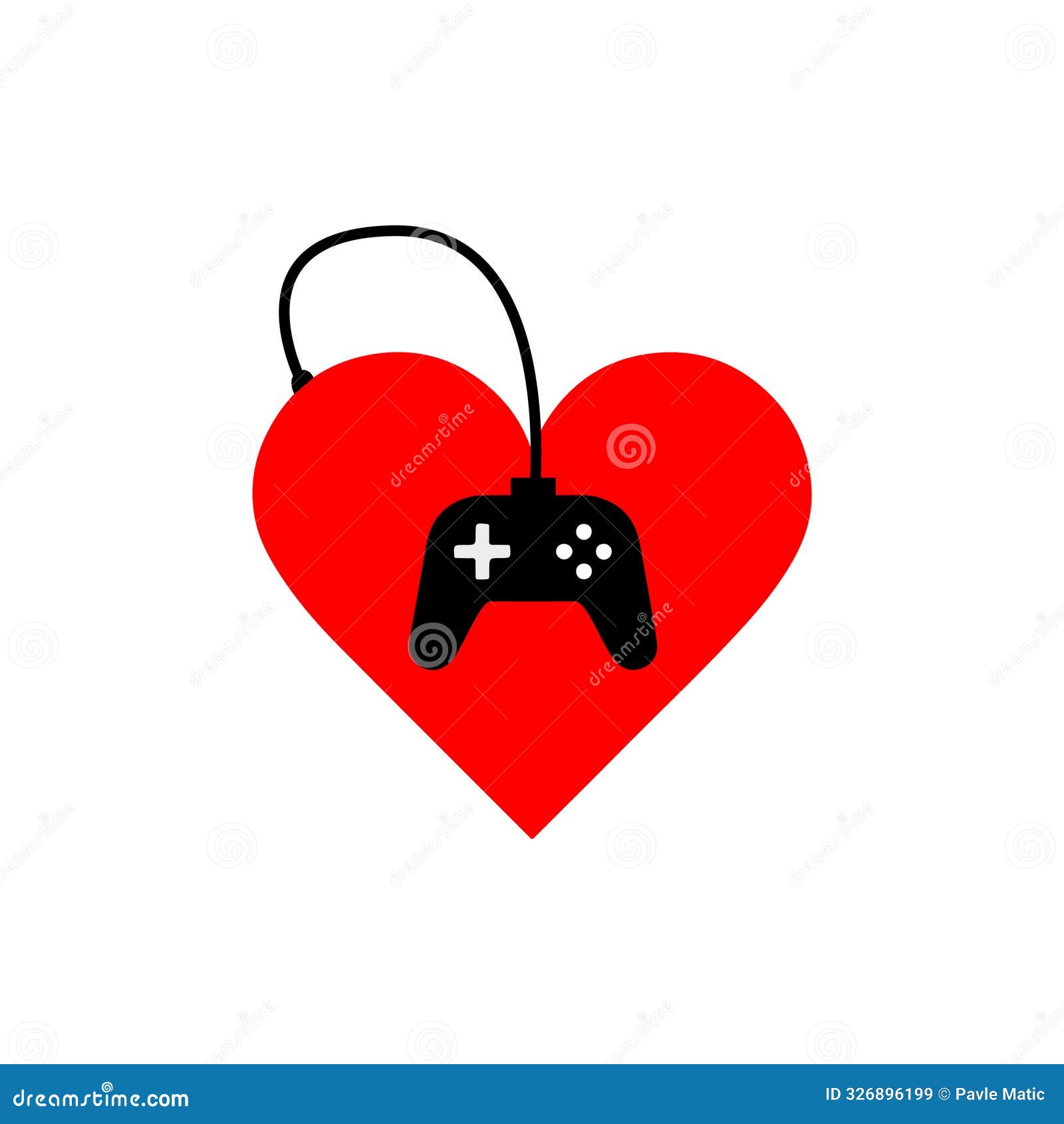 Gaming heart icon stock illustration. Illustration of nose - 326896199