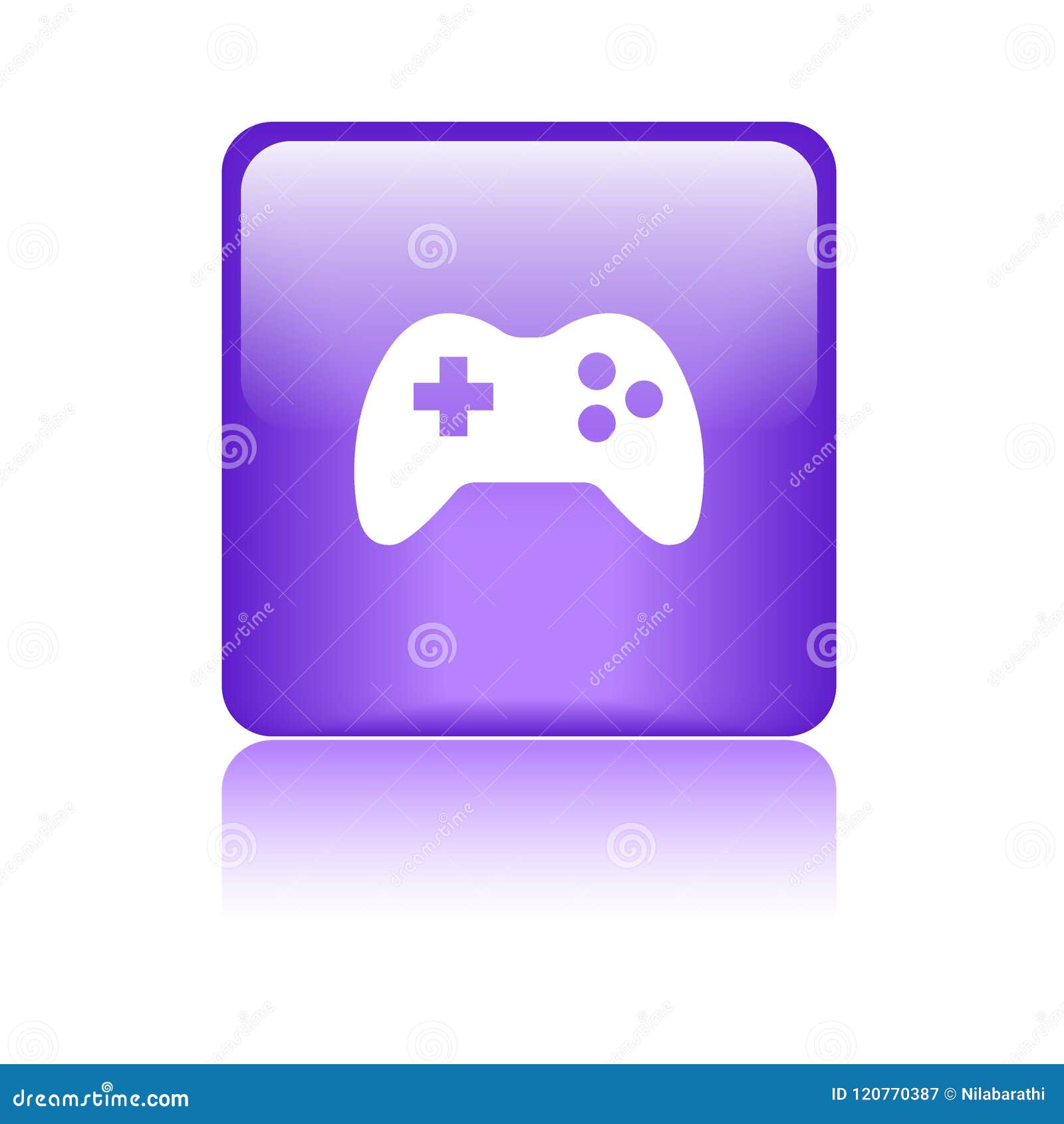 Gaming icon web button stock illustration. Illustration of addiction ...