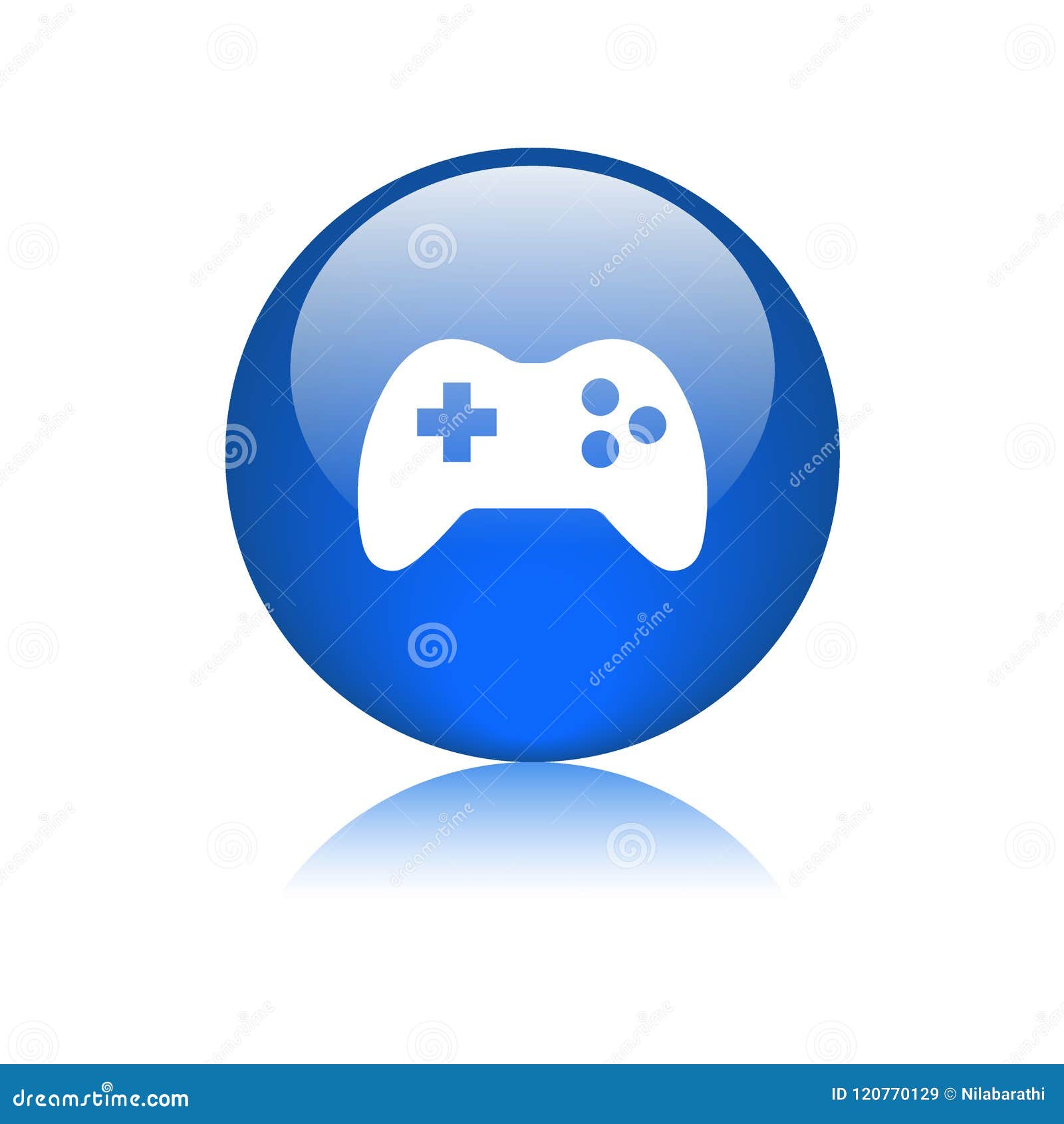 Gaming icon web button stock illustration. Illustration of computing ...