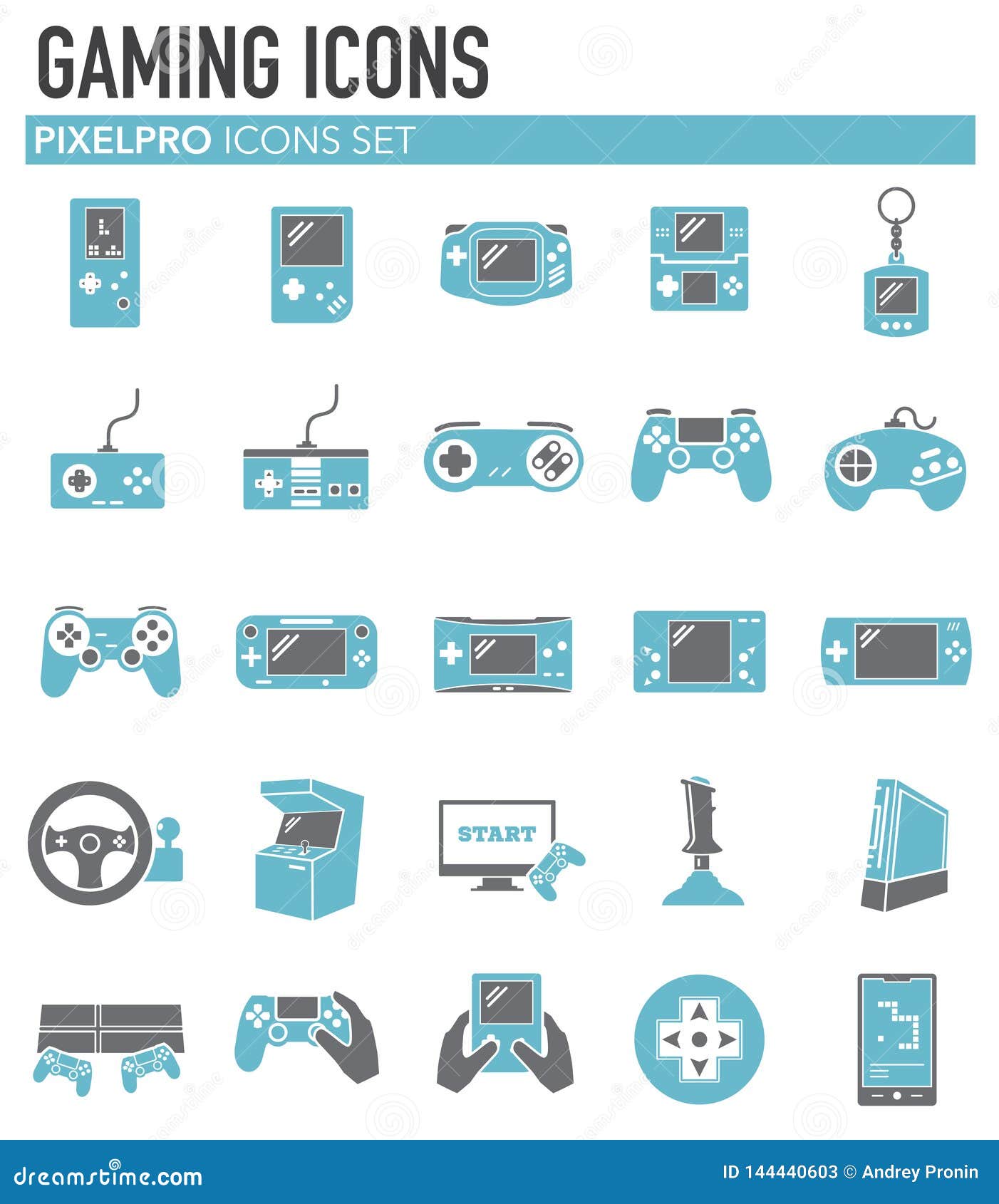 Gaming Icons Set on White Background for Graphic and Web Design. Simple ...