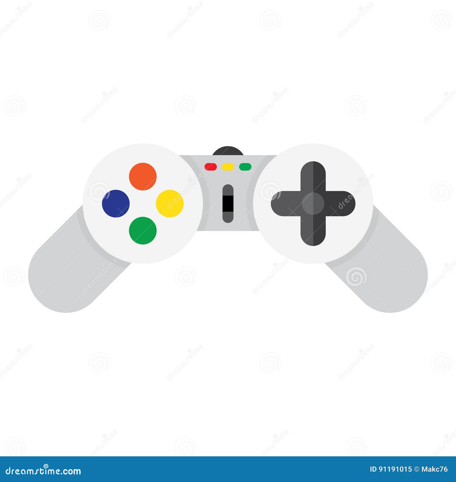 Gaming Joystick Icon stock vector. Illustration of leisure - 91191015