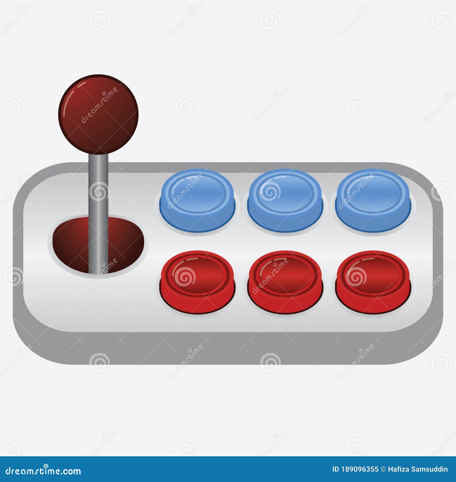 Gaming Joystick. Vector Illustration Decorative Design Stock Vector ...
