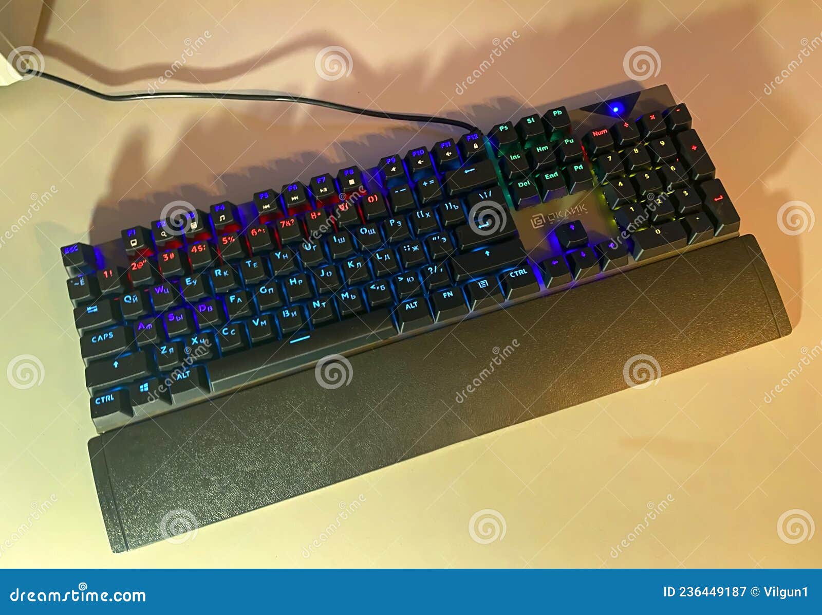 The Gaming Keyboard Shines with Multi-colored Keys Editorial ...