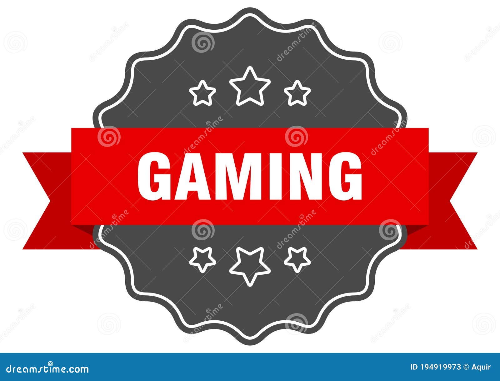 Gaming Label. Gaming Isolated Seal. Sticker. Sign Stock Vector ...