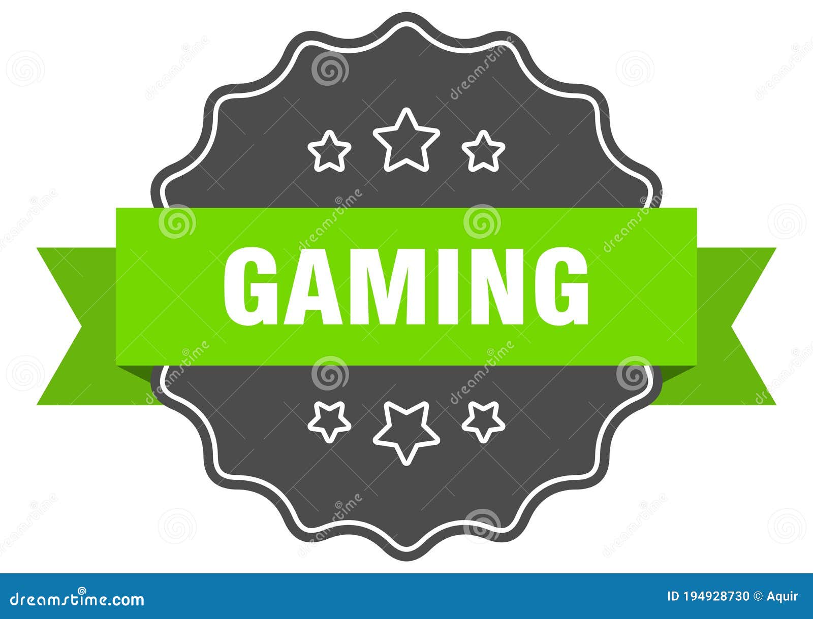Gaming Label. Gaming Isolated Seal. Sticker. Sign Stock Vector ...