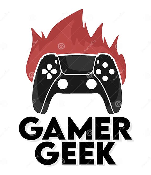 Gaming Logo with Gaming Console, Gaming Zone Stock Illustration ...