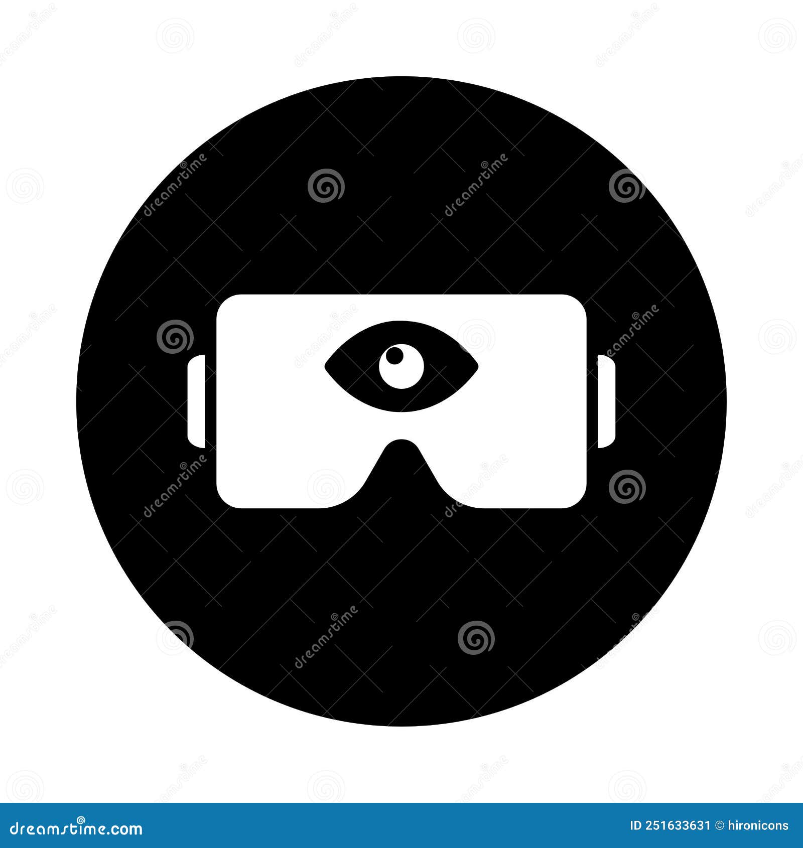 Gaming, Logo, Oculus, Reality Icon. Black Vector Graphics Royalty-Free ...
