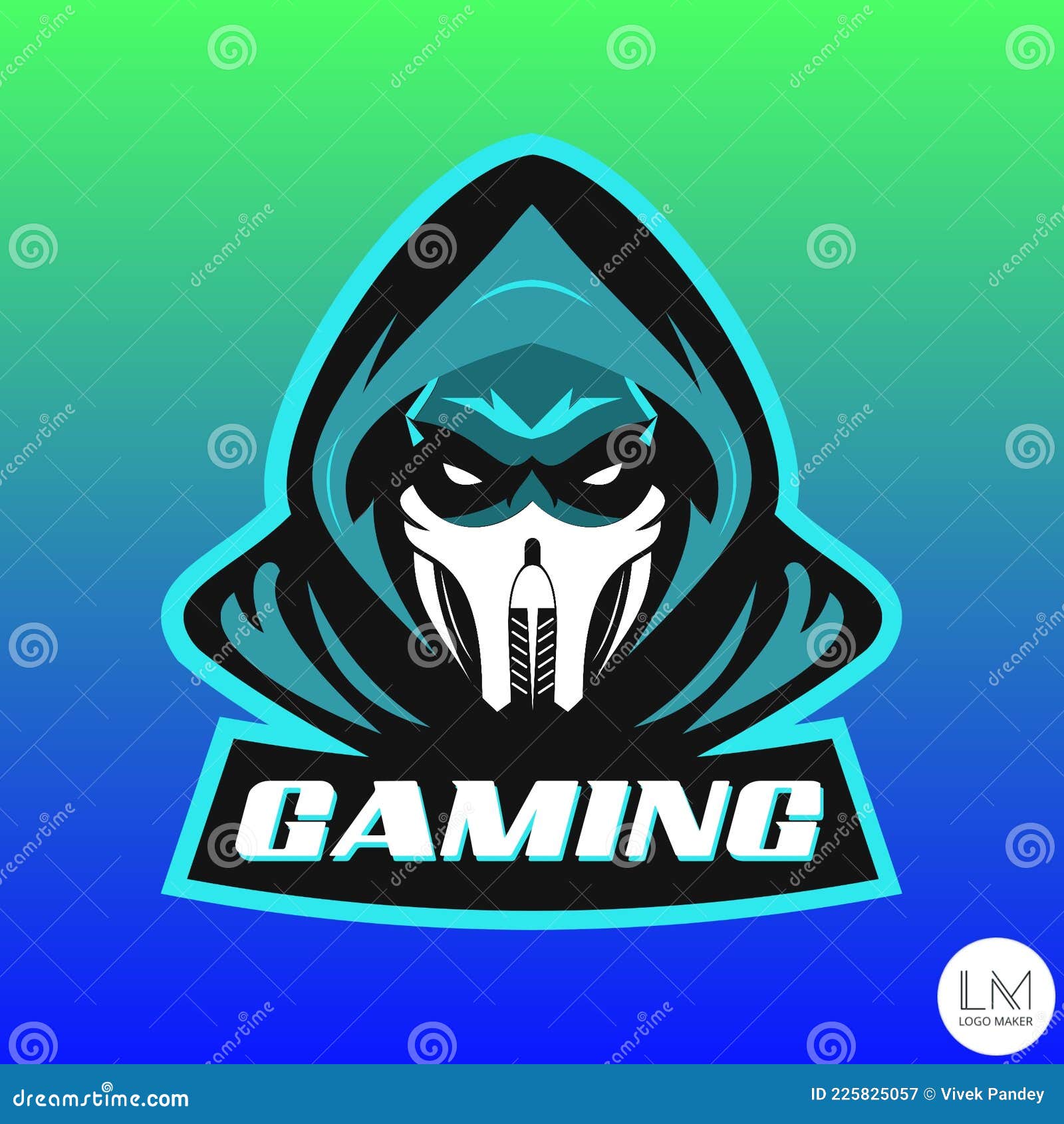 Gaming logo stock illustration. Illustration of easy - 225825057