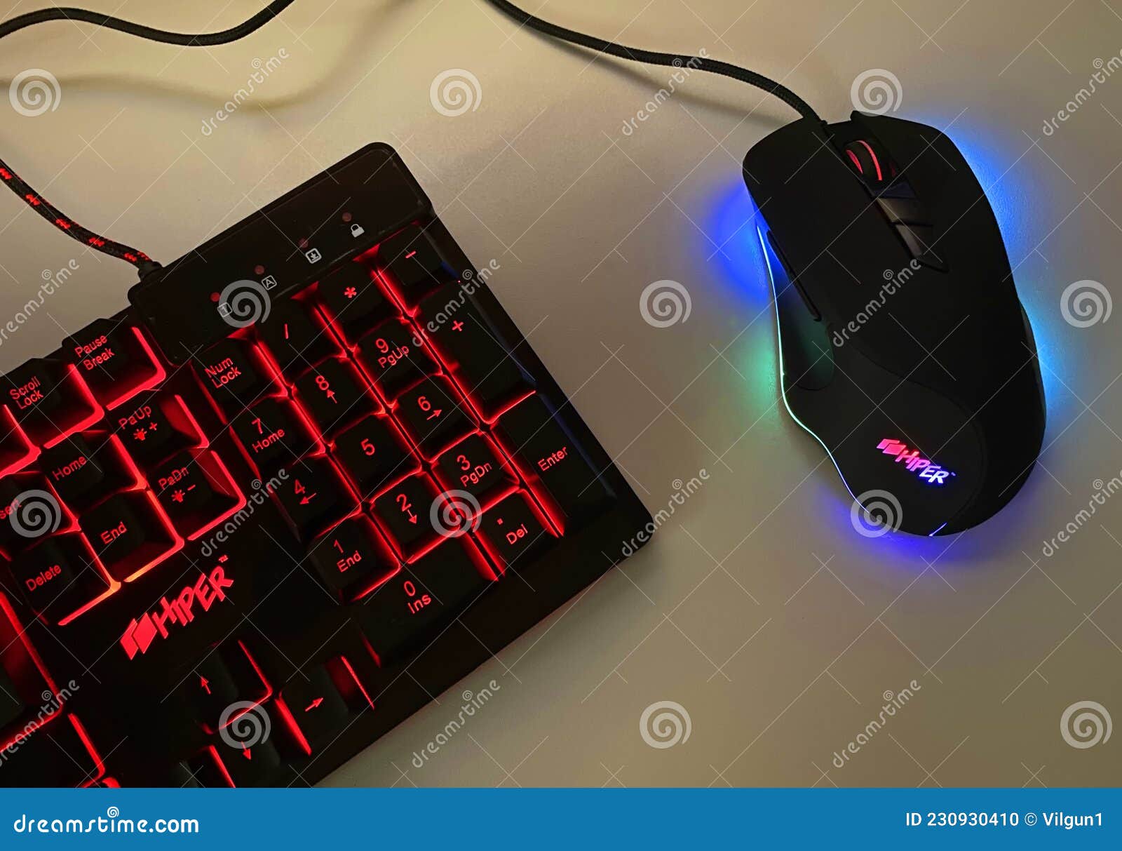 RGB Illumination Of A Computer Gaming Mouse. Beautiful Backlight To ...