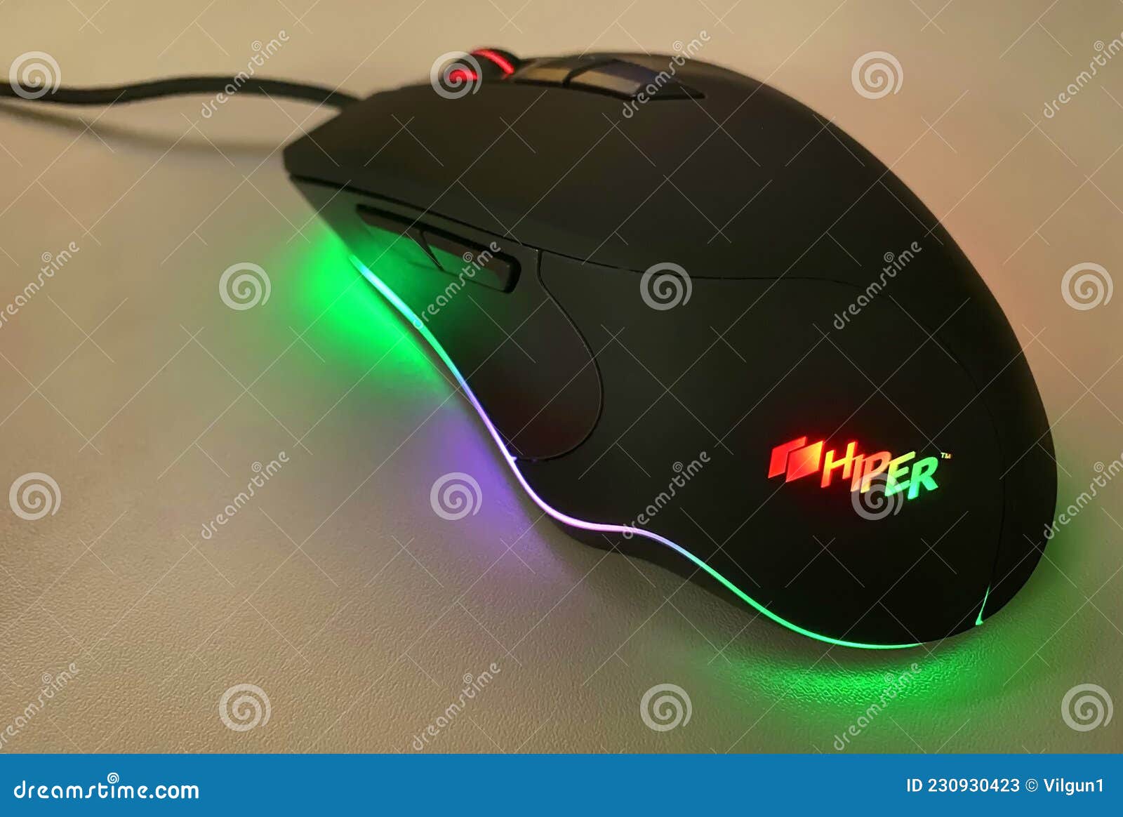 RGB Illumination Of A Computer Gaming Mouse. Beautiful Backlight To ...