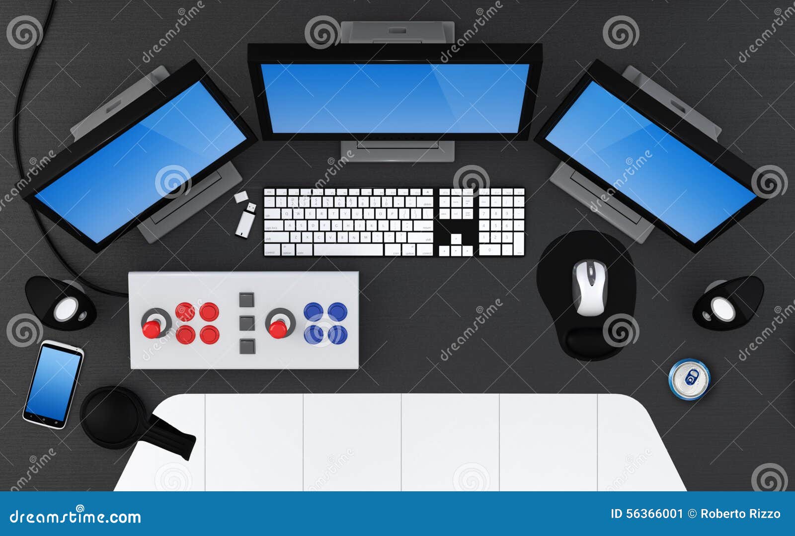 Gaming station. stock illustration. Illustration of gaming - 56366001