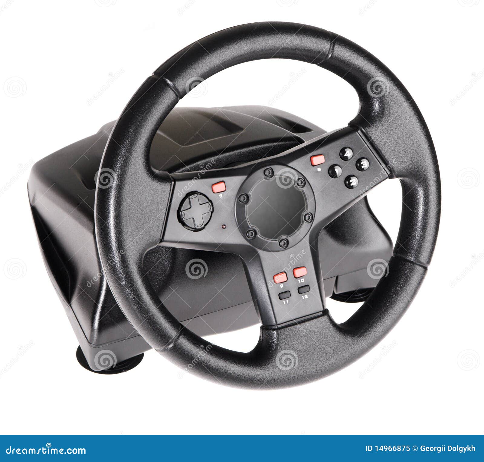 Gaming steering wheel stock image. Image of nobody, playing - 14966875