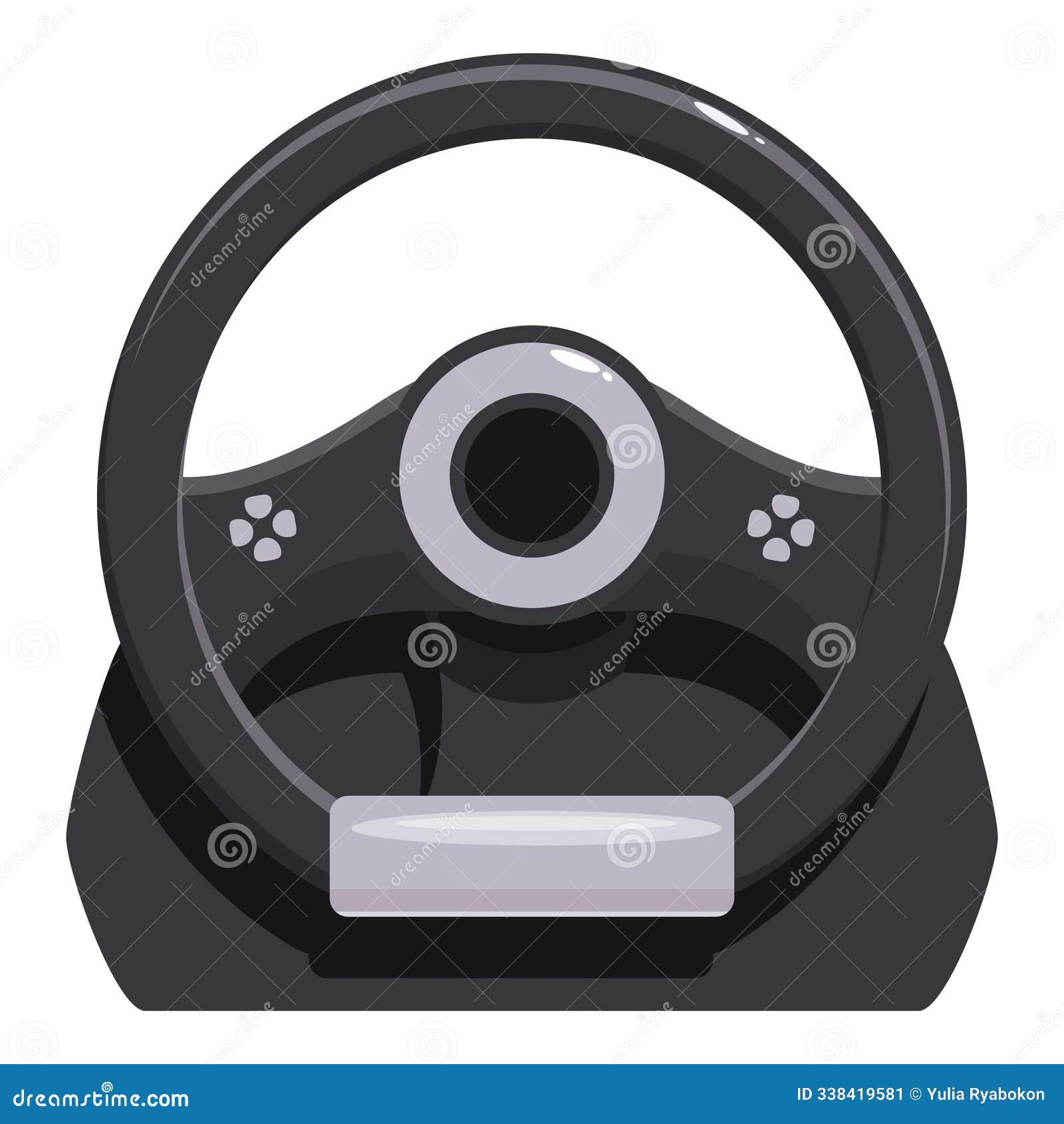Gaming Steering Wheel with Buttons for Video Game Consoles Stock ...
