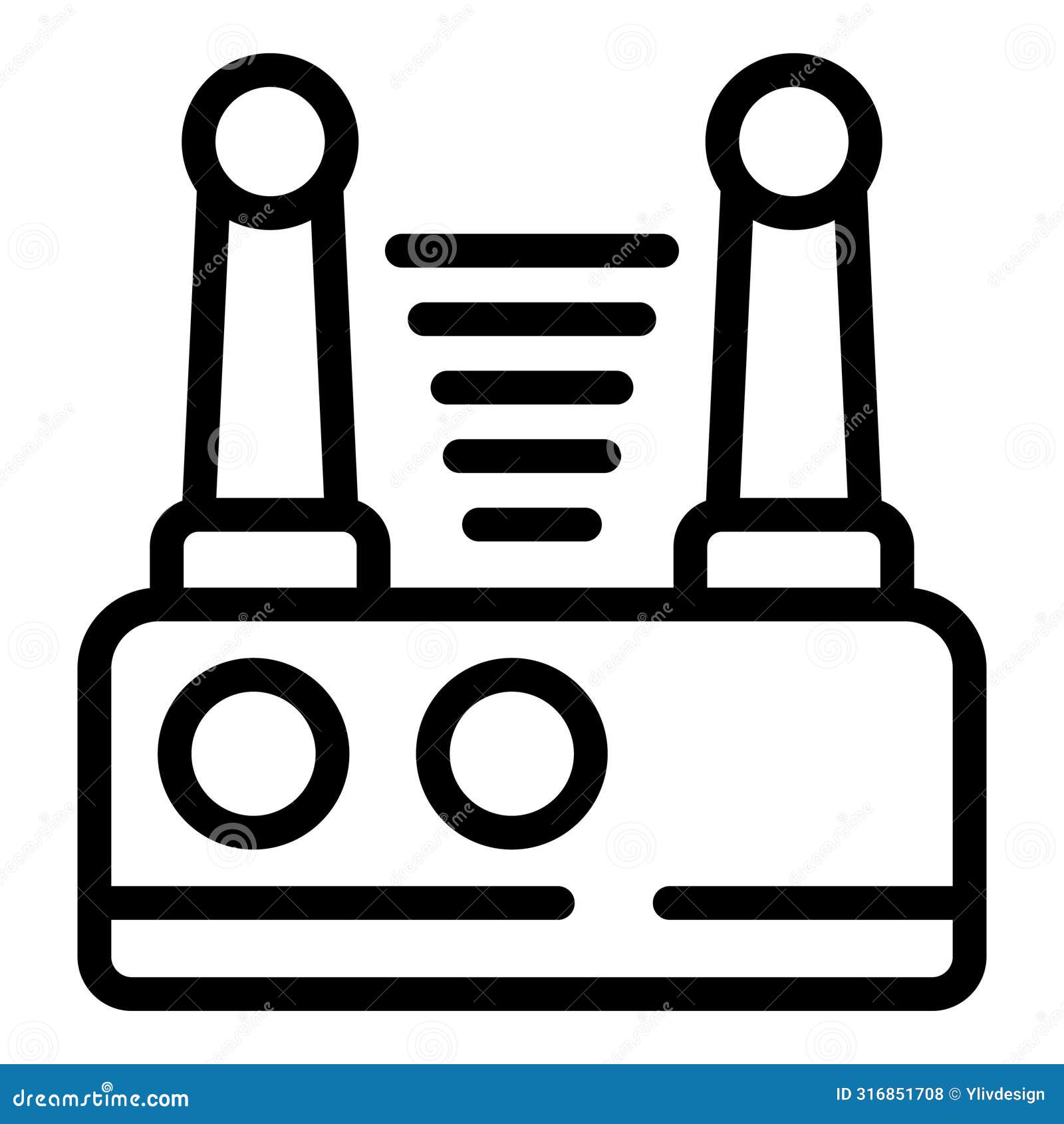 Gaming Stick Icon Outline Vector. Videogame Peripheral Stock Vector ...