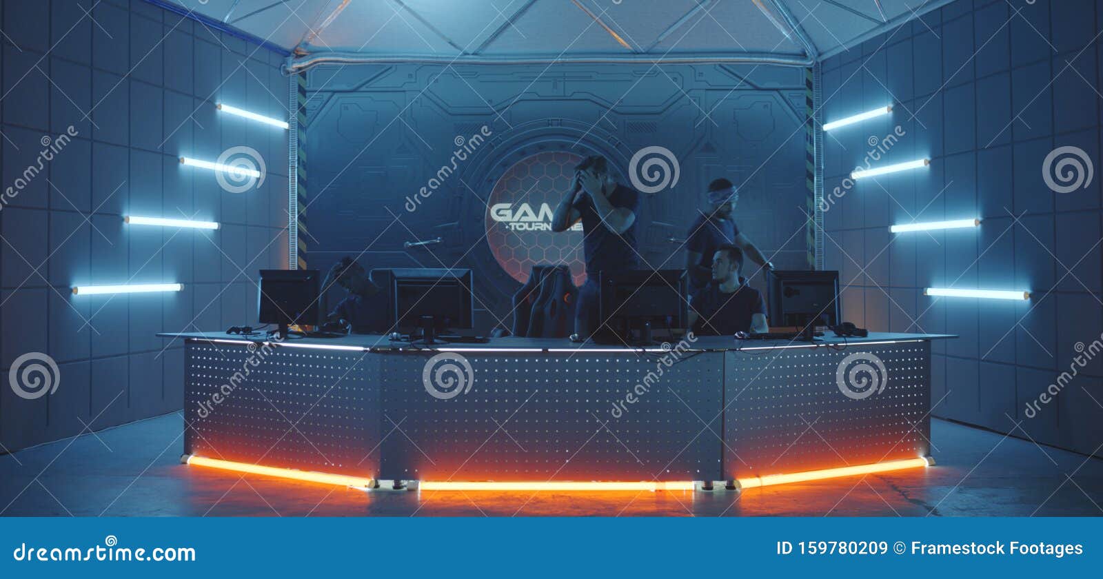 Gaming team losing a match stock image. Image of caucasian - 159780209