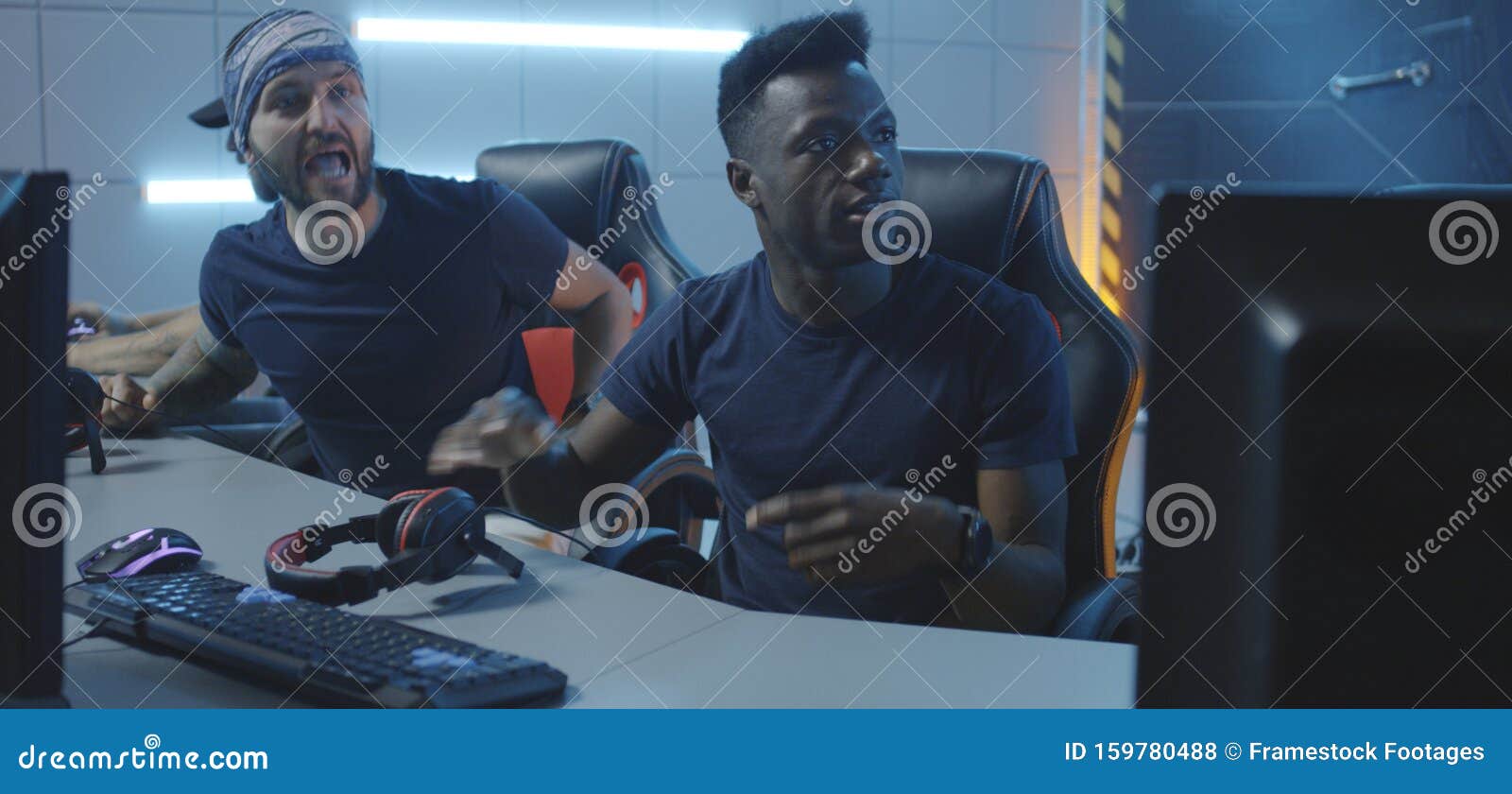 Gaming Team Winning a Match Stock Photo - Image of playing, action ...