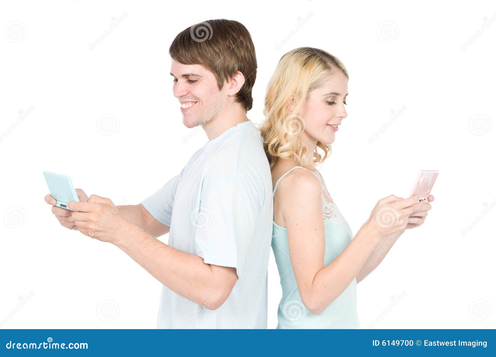 Gaming Together stock photo. Image of gaming, studio, couple - 6149700
