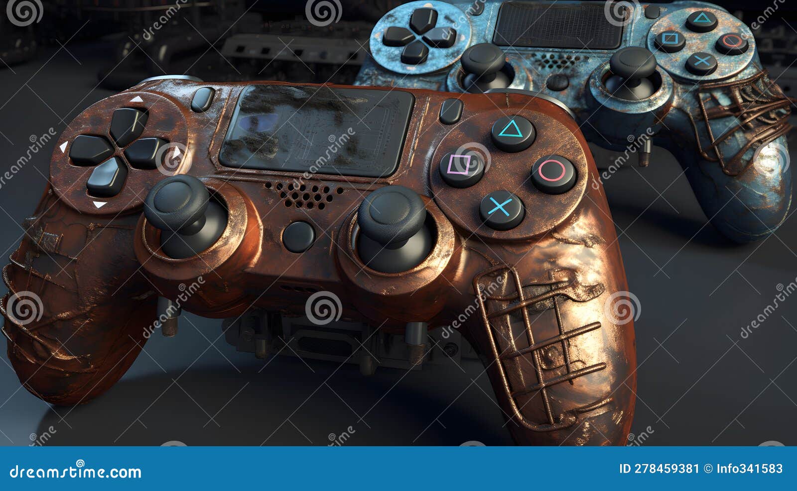 Gaming Video Games ESports Console PC Hyper-realistic Tex Generative AI ...