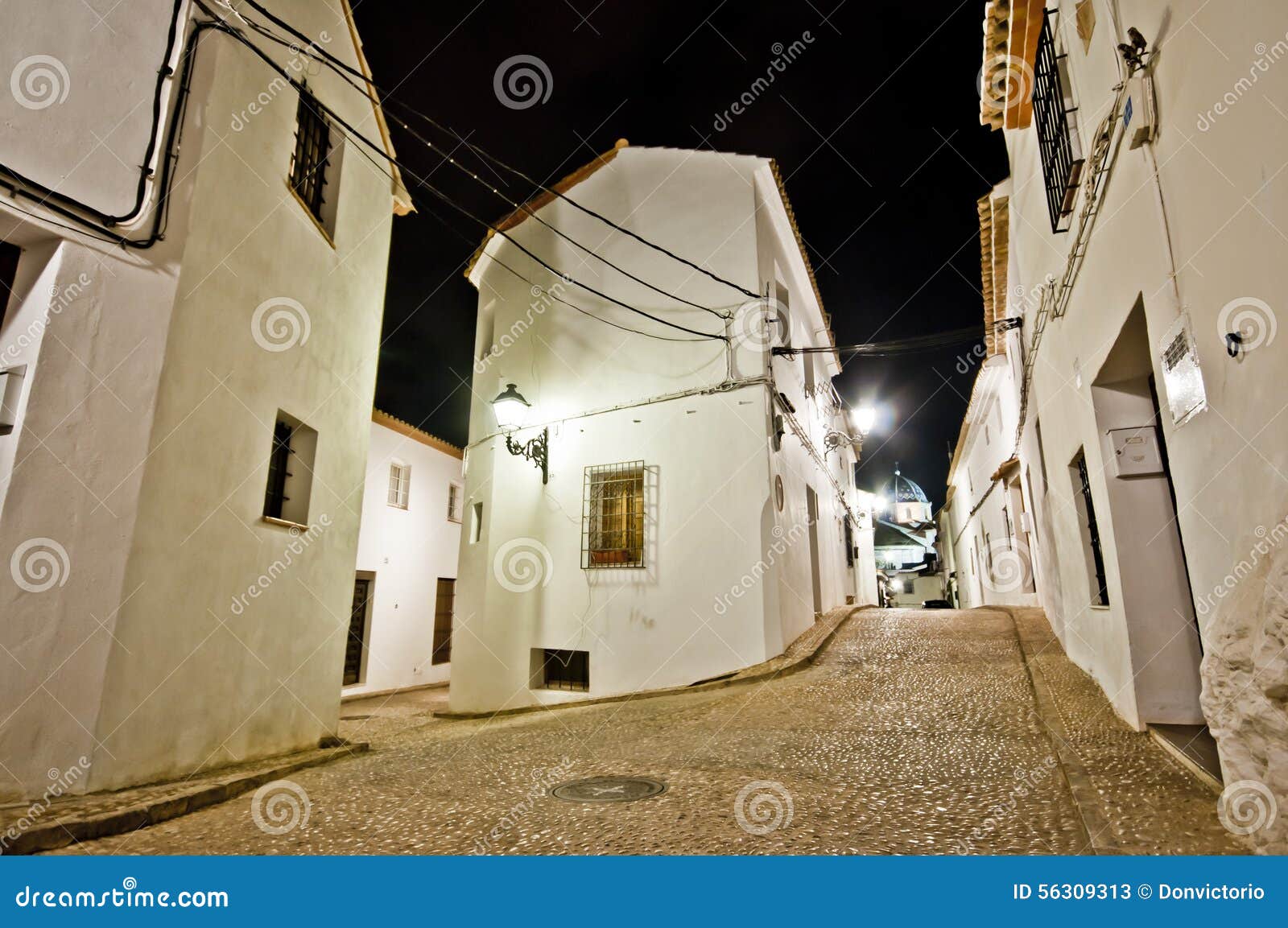 Gamla Hus I Den Spanska Byn, Spanien Fotografering för Bildbyråer ...