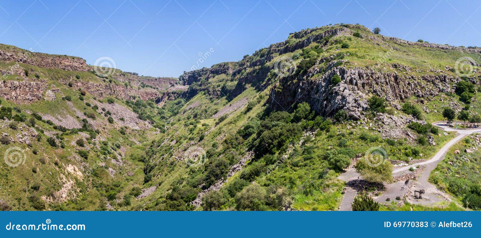 Gamla Nature Reserve in Israel, View from the Hill Stock Image - Image ...