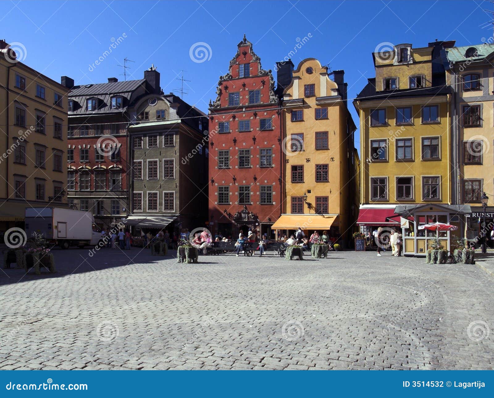 Gamla Stan Quarter And Cathedral In Vasteras, Sweden Royalty-Free Stock ...