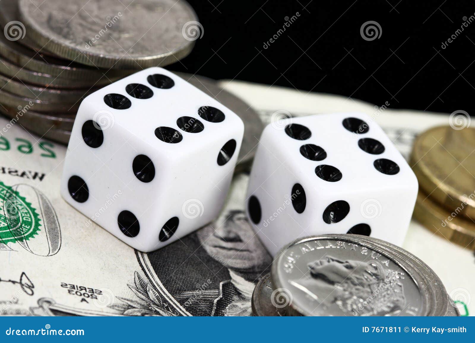 Gamling money stock image. Image of american, capital - 7671811