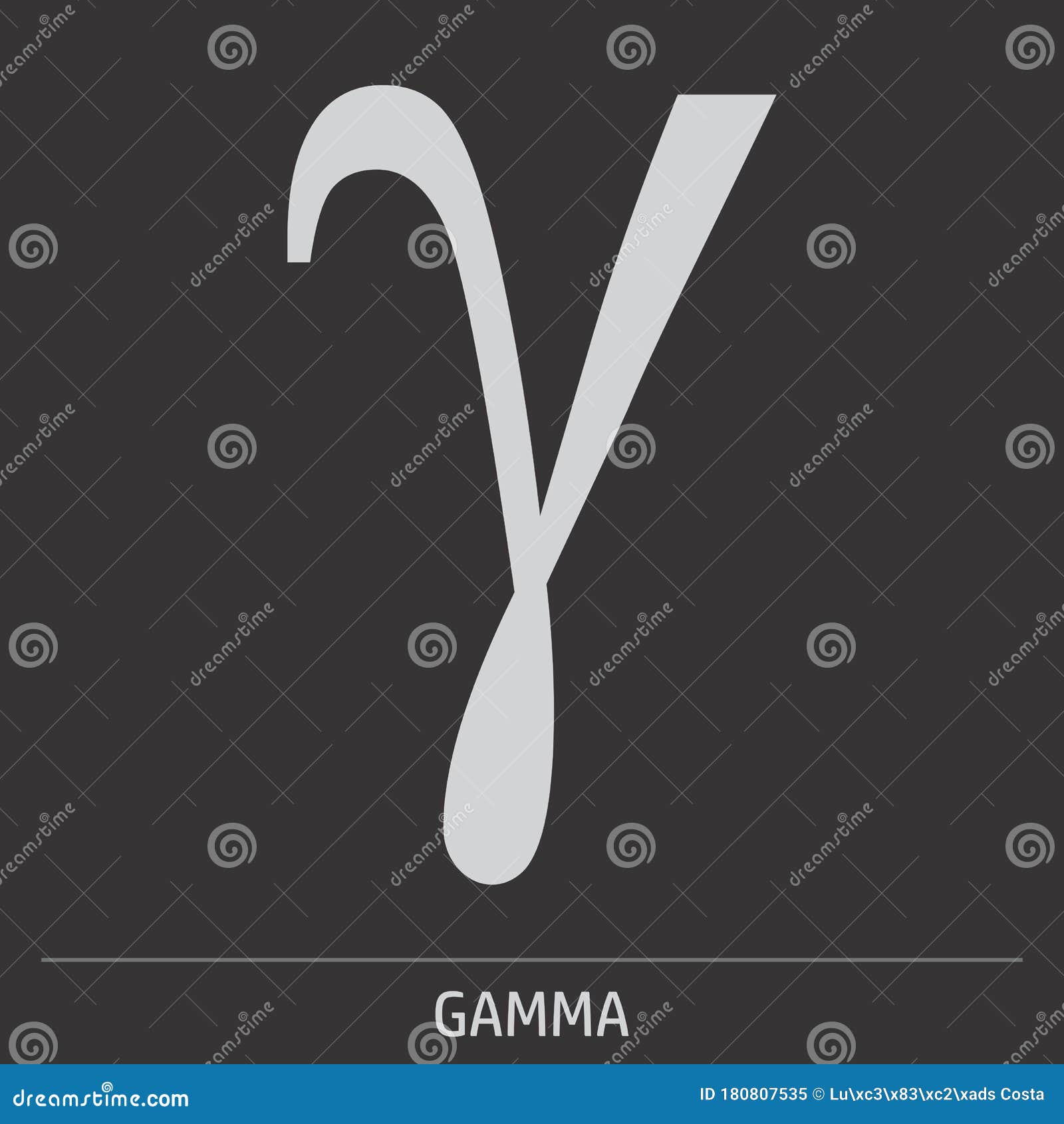 Gamma Letter. Greek Alphabet. Sign. Royalty-Free Stock Photo ...