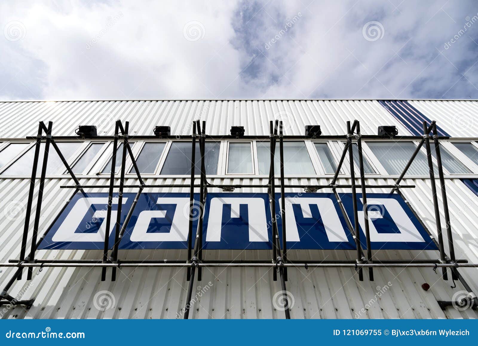 Gamma Logo at Hardware Store Editorial Image - Image of marketing, cart ...