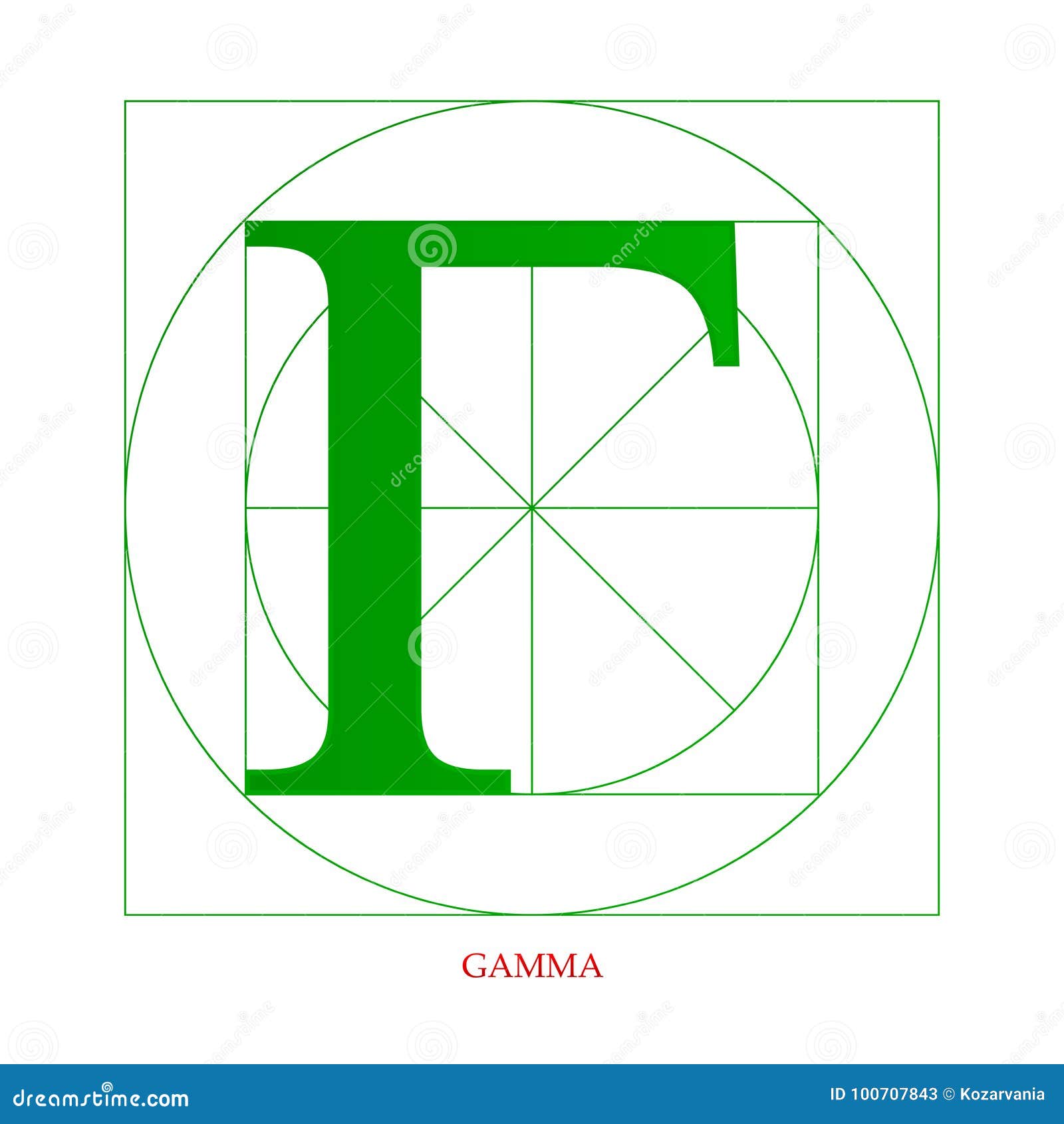 Gamma Symbol In Glass (3d) Stock Photo | CartoonDealer.com #5476020