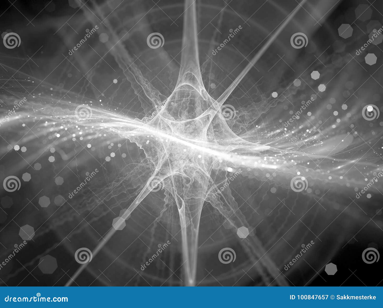 Gamma Ray Burst In Space Black And White Texture Royalty-Free Stock ...