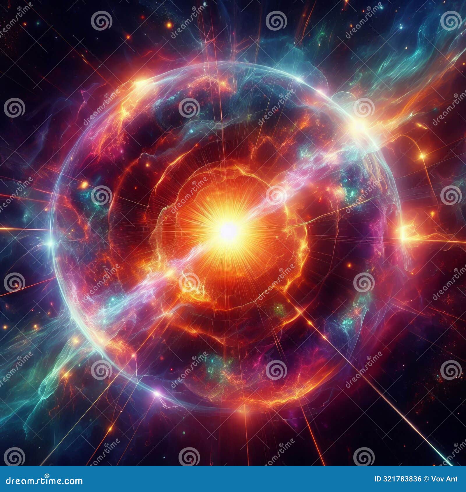 Gamma Ray Burst Space Space Containing the Brightest Electrmag Stock ...