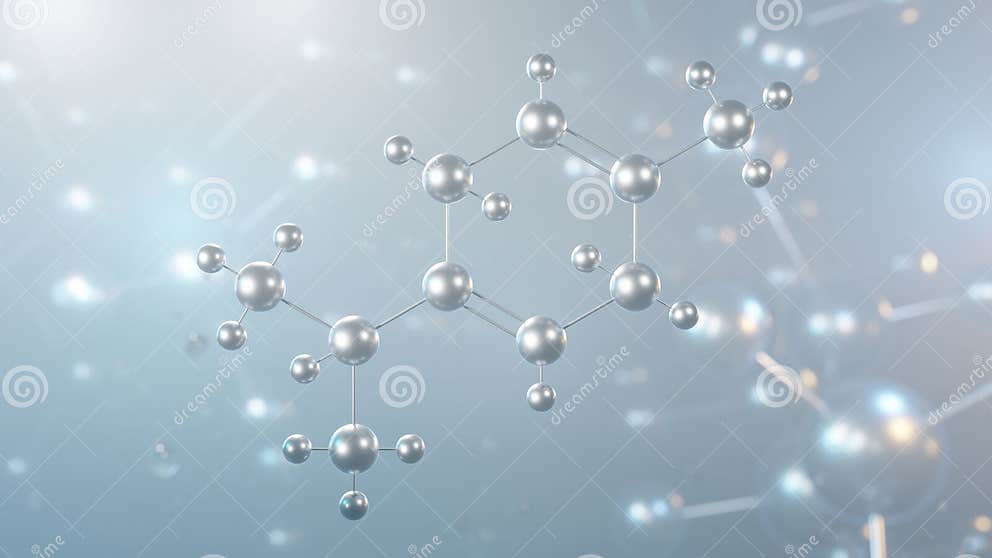 Gamma-terpinene Molecular Structure, 3d Model Molecule, Isomeric ...