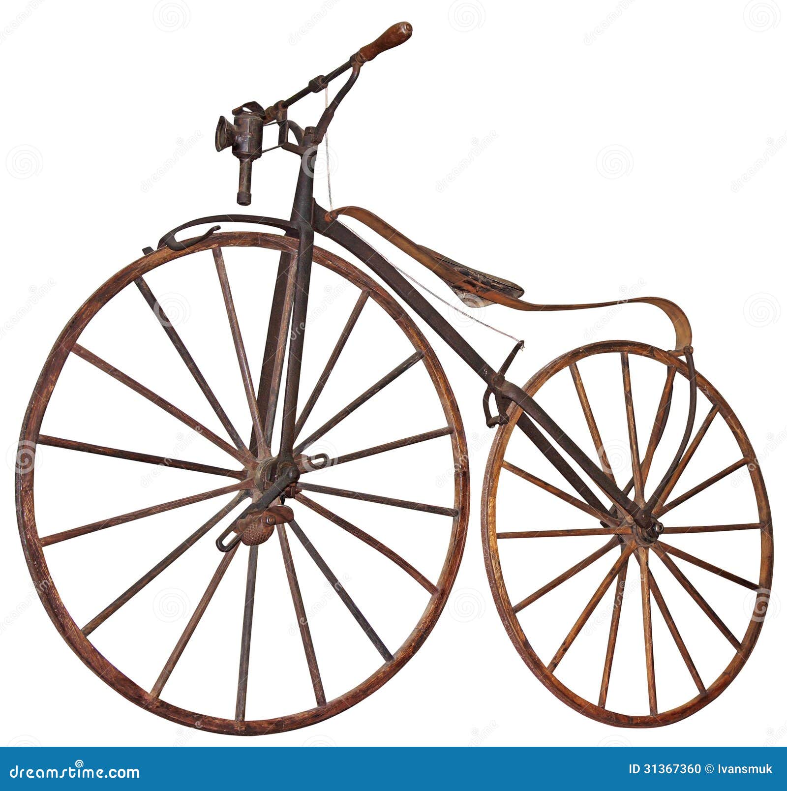 Gammal cykel arkivfoto. Bild av järn, underkanten, sadel - 31367360