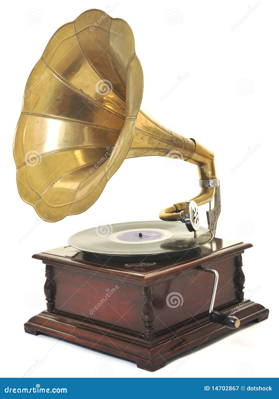 Gammal grammofon fotografering för bildbyråer. Bild av grym - 14702867